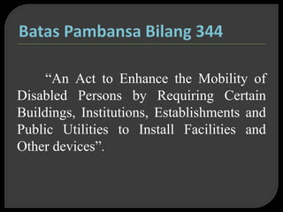 NATIONAL BUILDING CODE OF THE PHILIPPINES(Bp344) | PPTX