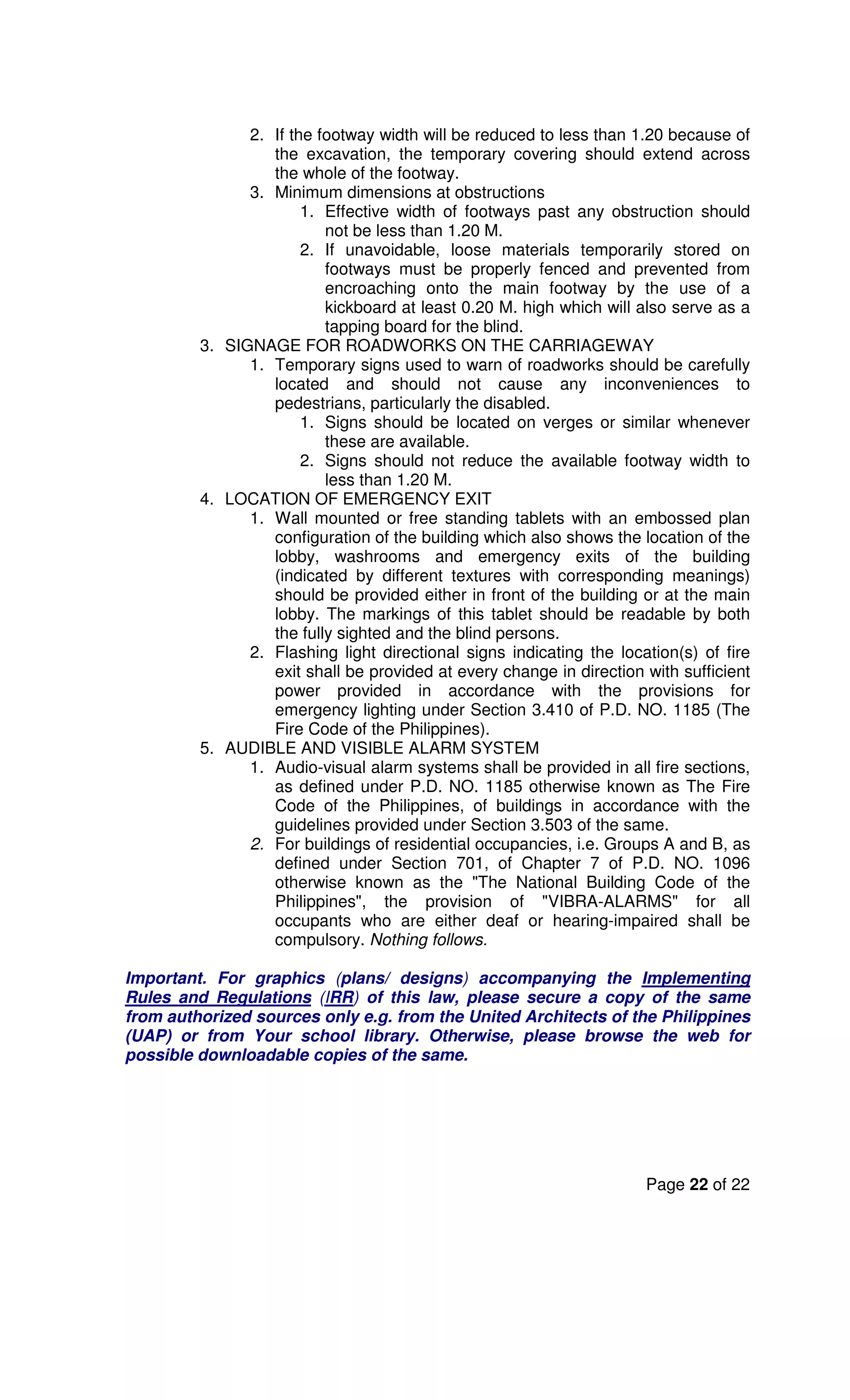 Bp 344 act to enhance the mobility of disabled persons | PDF