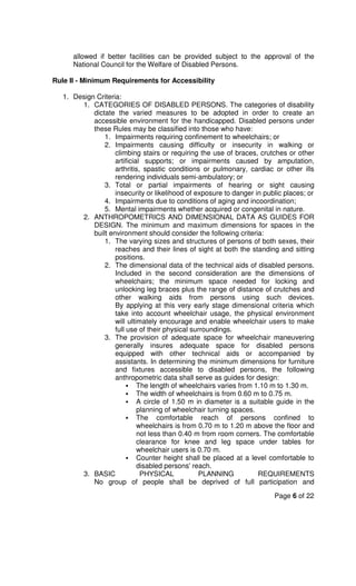Bp 344 act to enhance the mobility of disabled persons | PDF