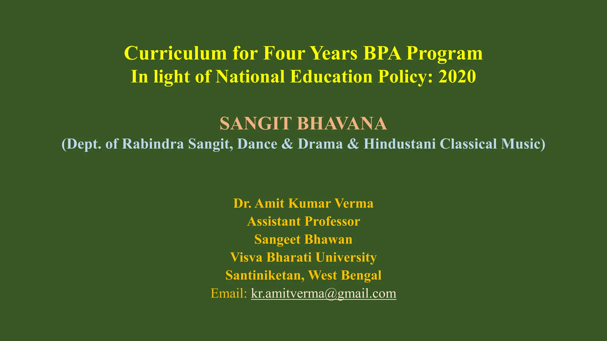 Visva Bharati University BPA 4 Years Course-NEP 2020.pptx