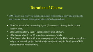 Visva Bharati University BPA 4 Years Course-NEP 2020.pptx