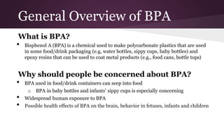 Bpa and fetal health outcomes group 2 final | PPTX