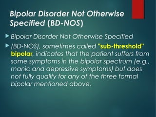 Bpad | PPT | Mental Health | Diseases and Conditions