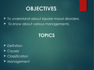 Bpad | PPT | Mental Health | Diseases and Conditions