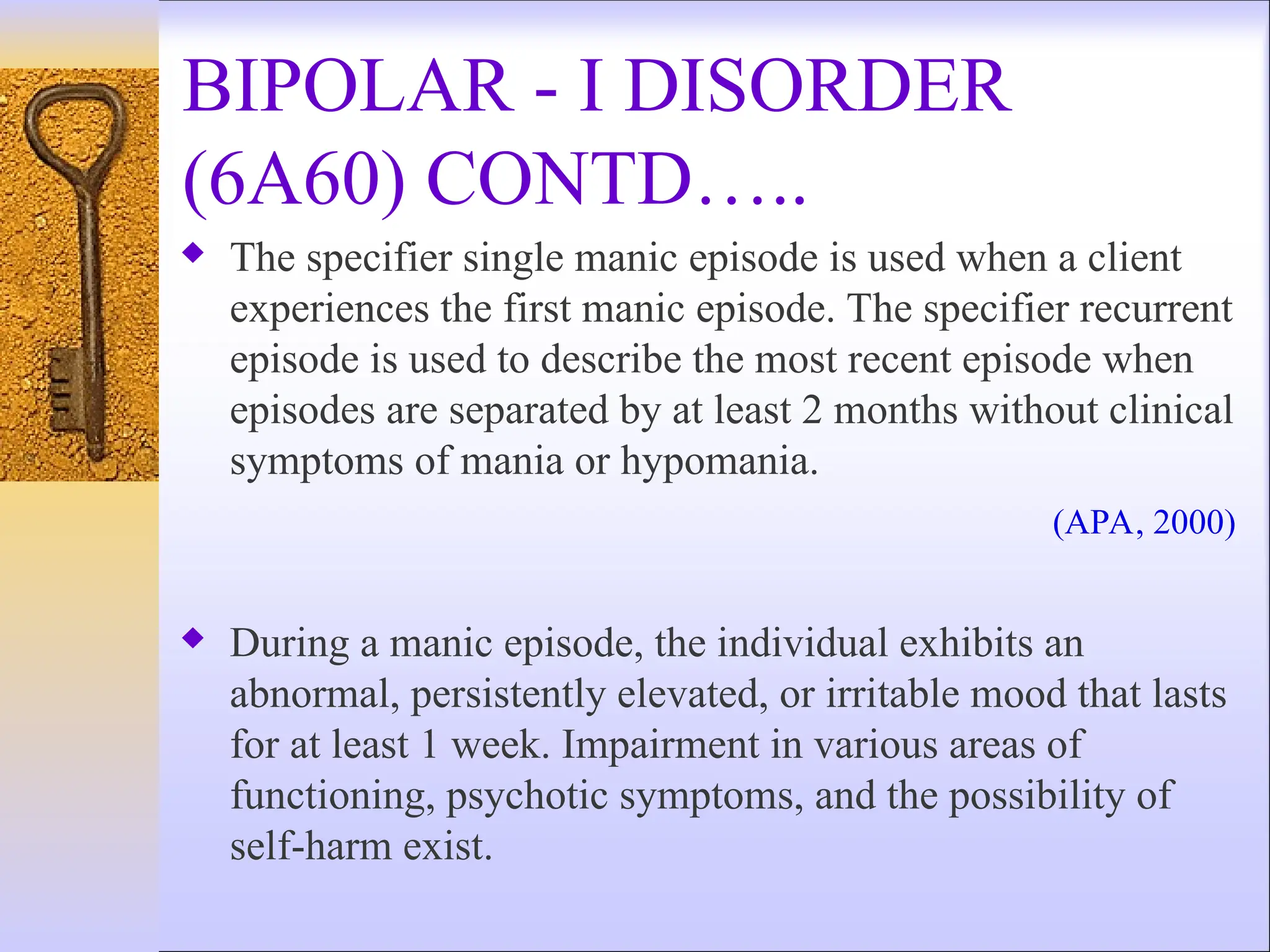 BIPOLAR MOOD DISORDERS ppt.............. | PPT