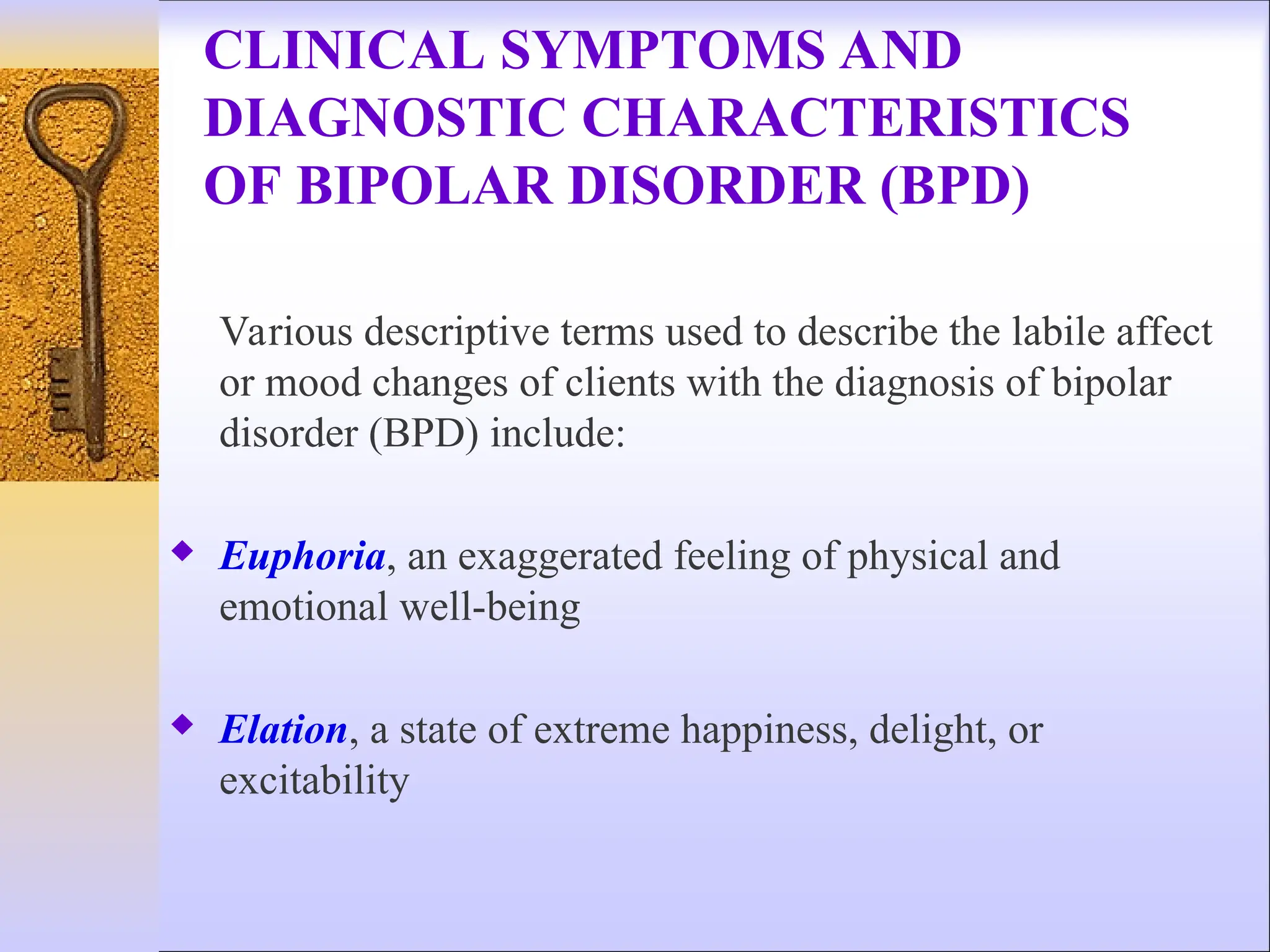 BIPOLAR MOOD DISORDERS ppt.............. | PPT