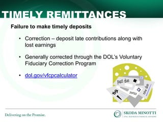 Common 401(k) Plan Operational Deficiencies | PPT