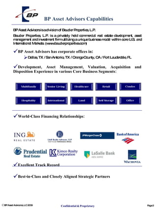 Bp Asset Advisors 2009 Business Plan V4 | PDF