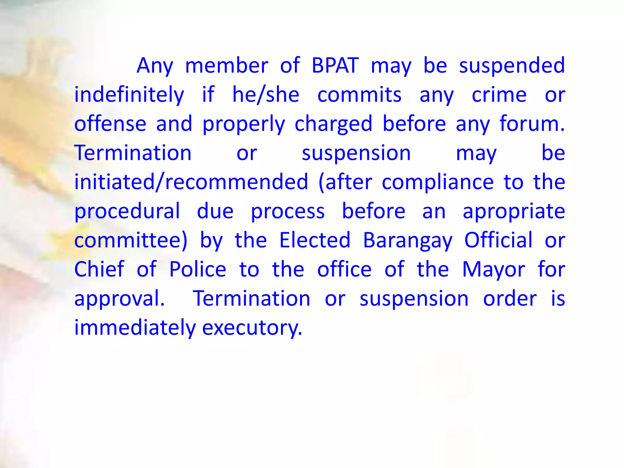 BPAT lecture for Online PCR Executives | PPTX