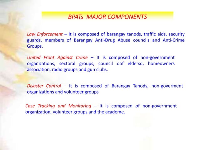 BPAT lecture for Online PCR Executives | PPTX