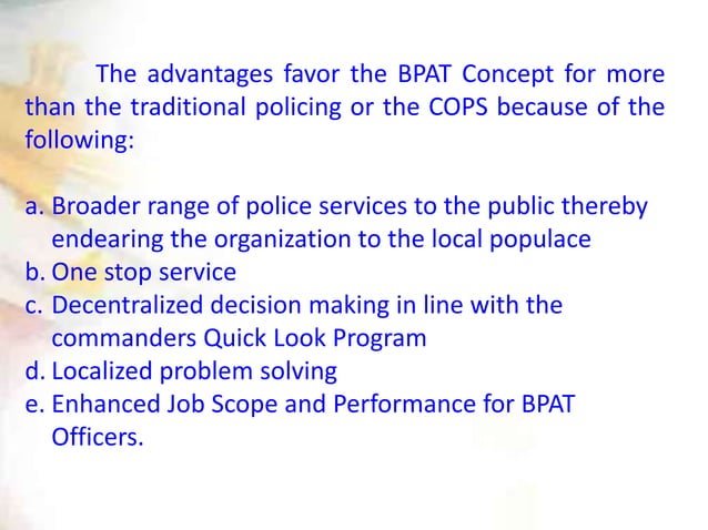 BPAT lecture for Online PCR Executives | PPTX