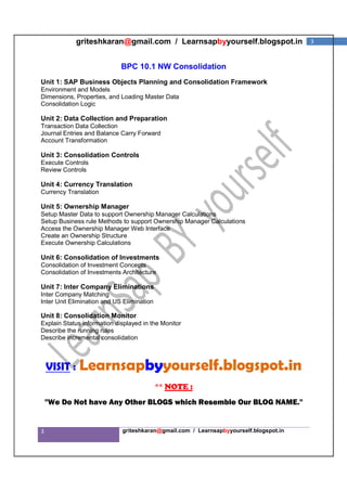 Bpc 10.1 nw classic training | PDF | Computing | Technology & Computing