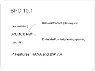 BPC 10.1 basics | PPTX