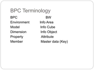 BPC 10.1 basics | PPTX