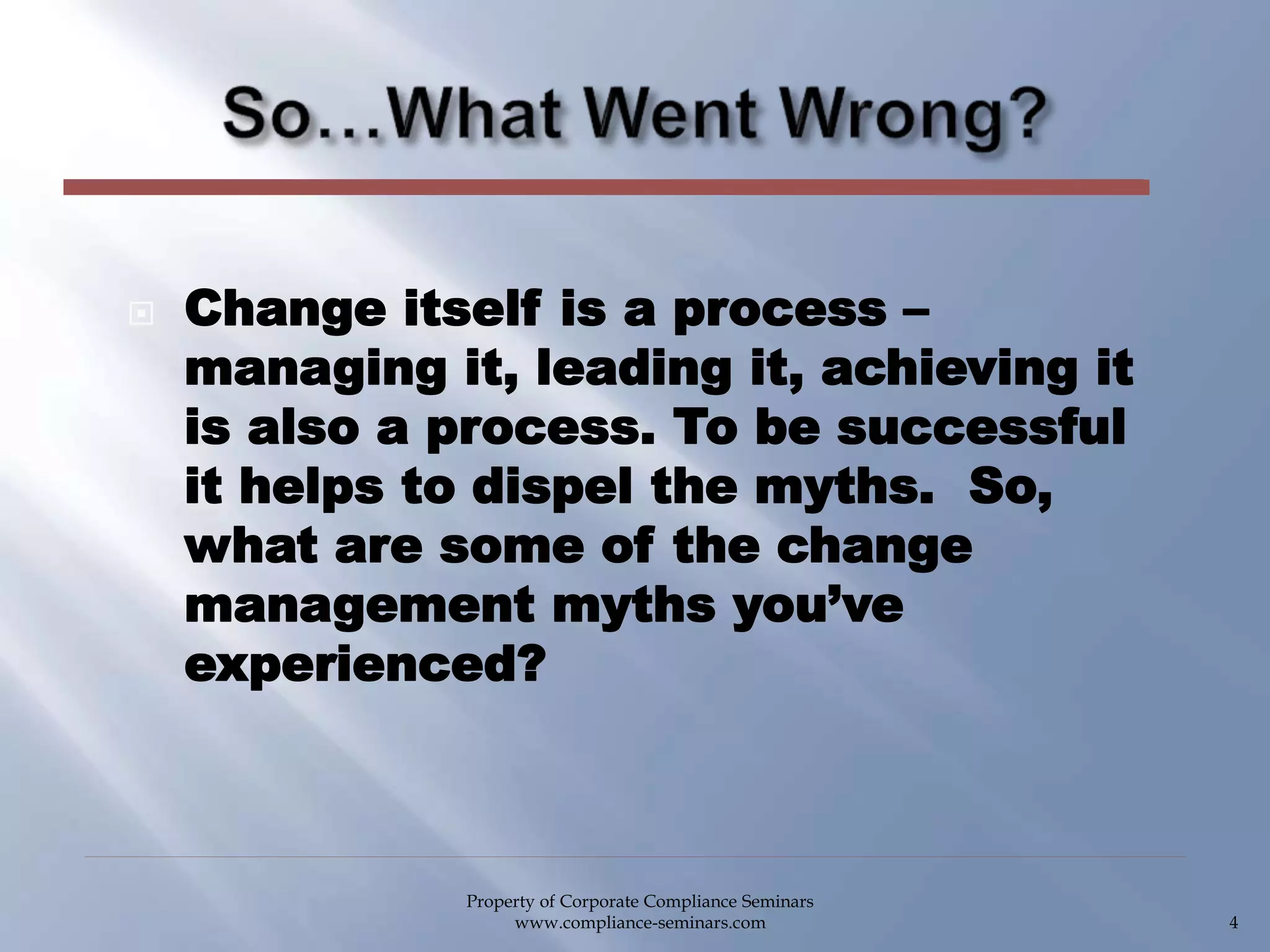 Best Practices: Change Management | PPTX