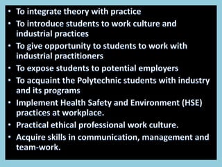 Industrial training presentation | PPTX