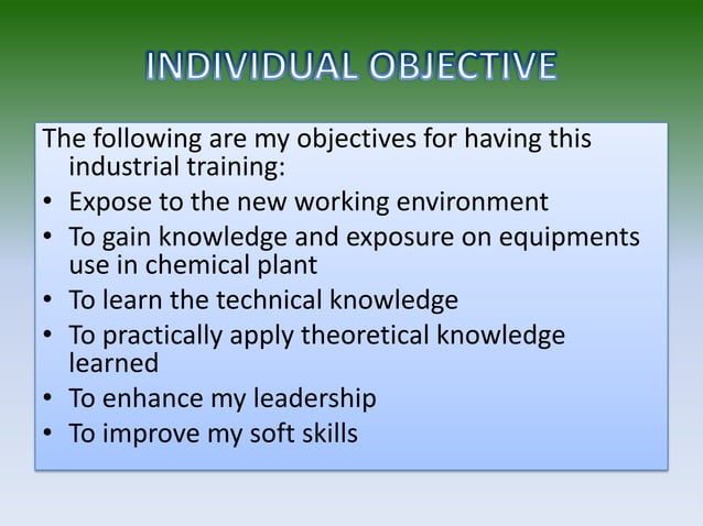 Industrial training presentation | PPTX | Mechanical and Industrial ...
