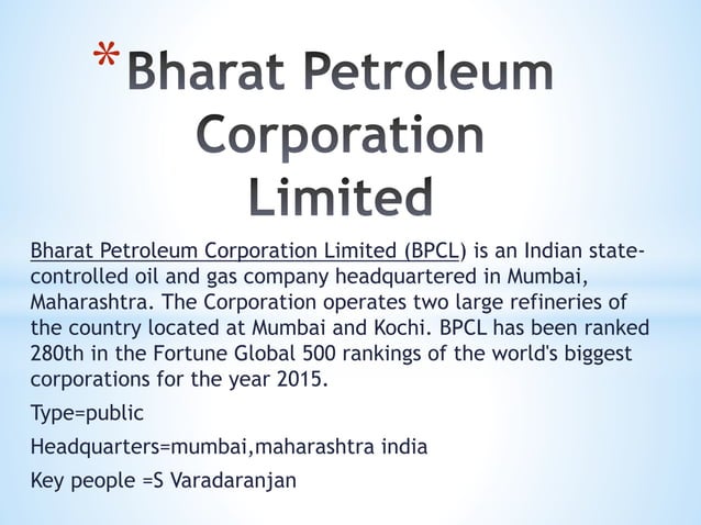 Bpcl | PPT