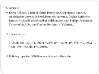 Bpcl kochi refinery | PDF