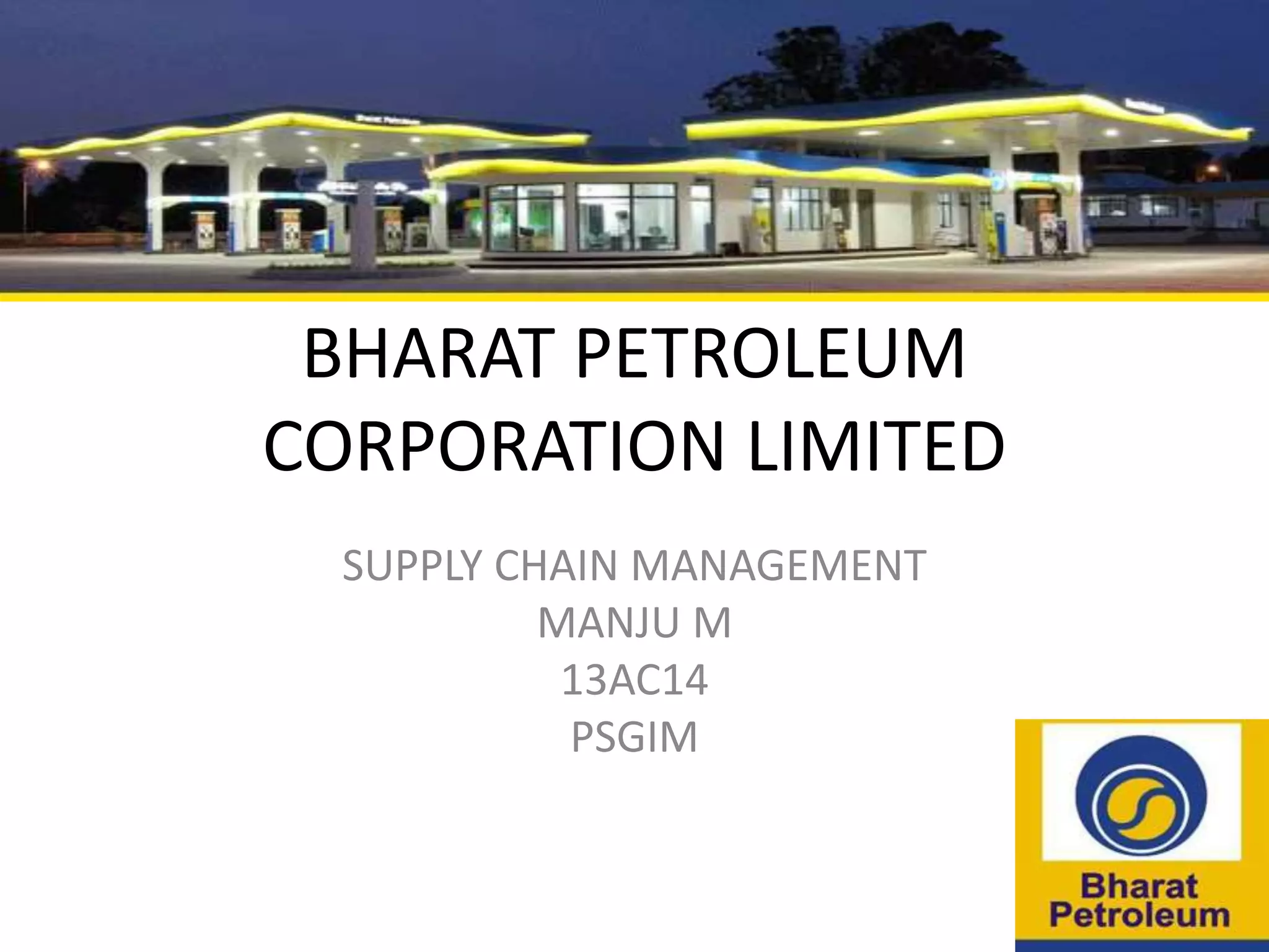 BPCL Supply Chain Management | PPTX