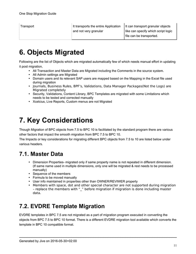 Bpc migration guide | PDF