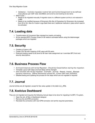 Bpc migration guide | PDF