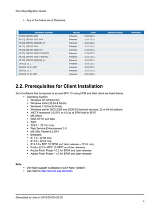 Bpc migration guide | PDF