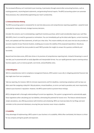 BPCS Accounting System for Streamlined Financial Processes | PDF