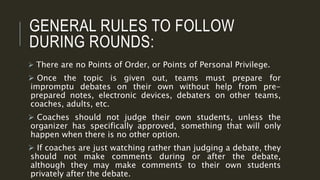 British Parliamentary Debate Presentation | PPTX