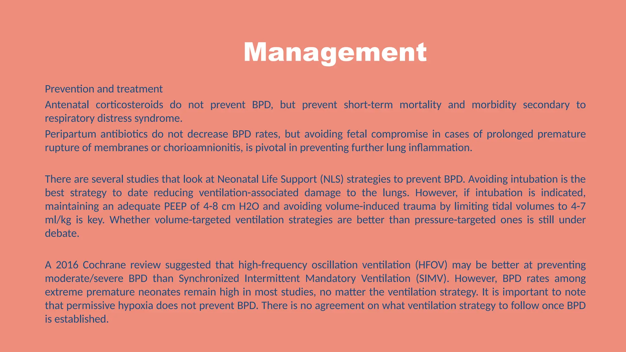 Bronchopulmonary Dysplasia - Chronic complication in preterm babies. | PPTX