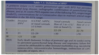 Bronchopulmonary displacia investigation and management ppt | PPTX