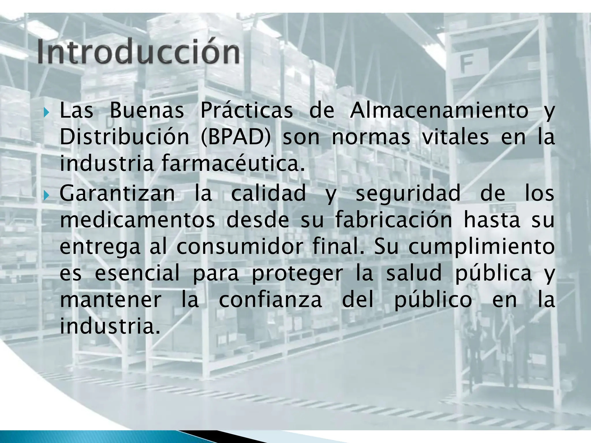 BUENAS PRACTICAS DE ALMACENAMIENTO DE MATERIAS PRIMAS EN DEPÓSITOS DE INDUSTRIAS FARMACEUTICAS ...