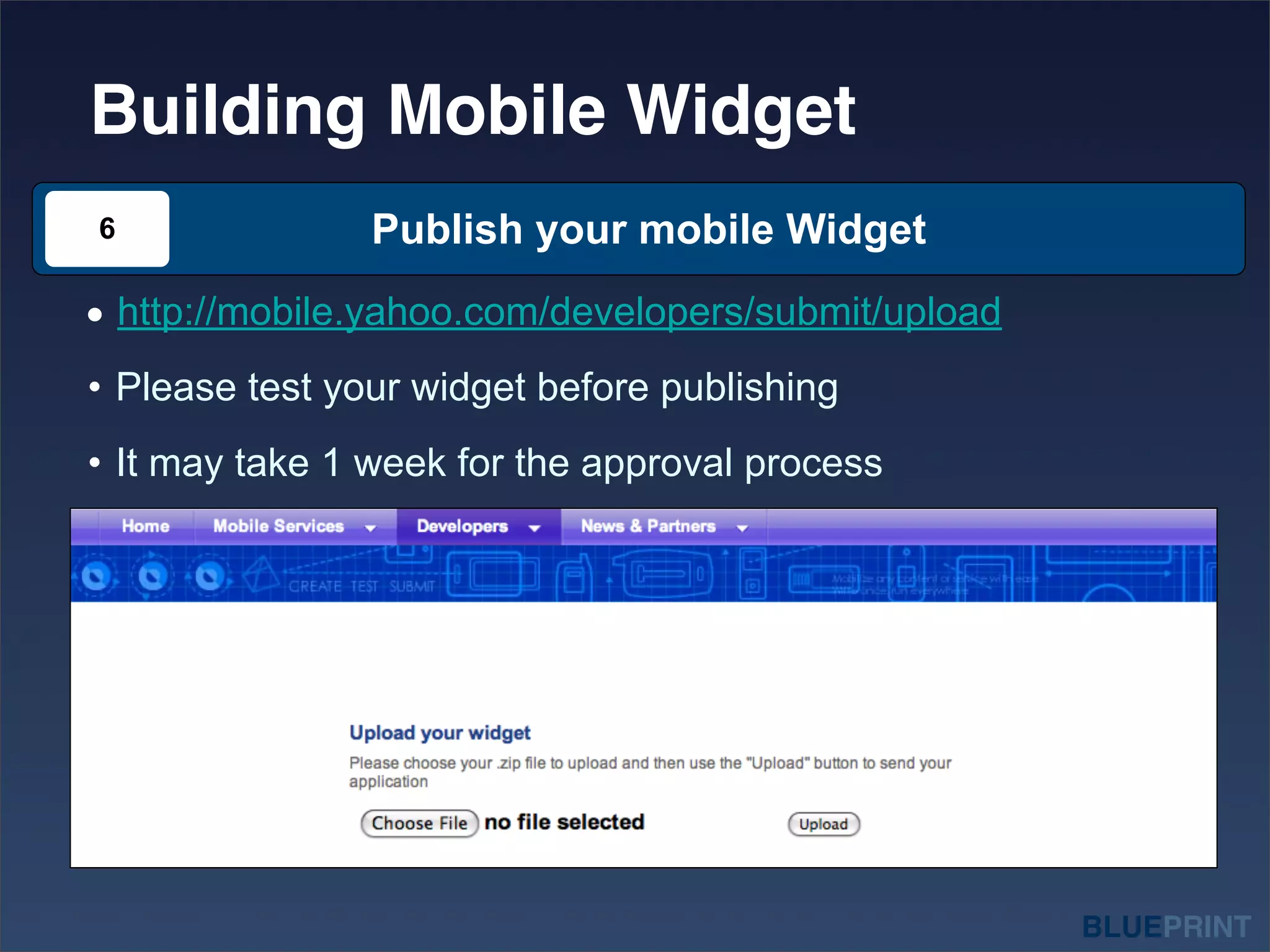 Quick Yahoo! Blueprint Tutorial | PPT