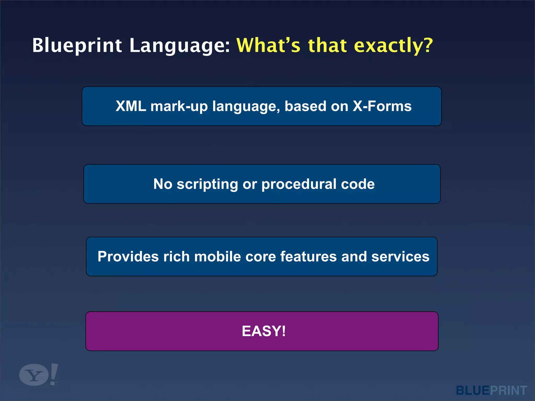 Quick Yahoo! Blueprint Tutorial | PPT
