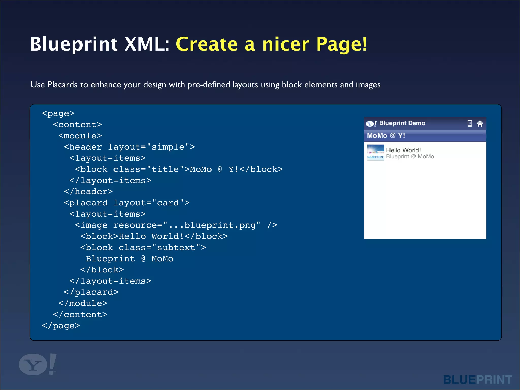 Quick Yahoo! Blueprint Tutorial | PPT