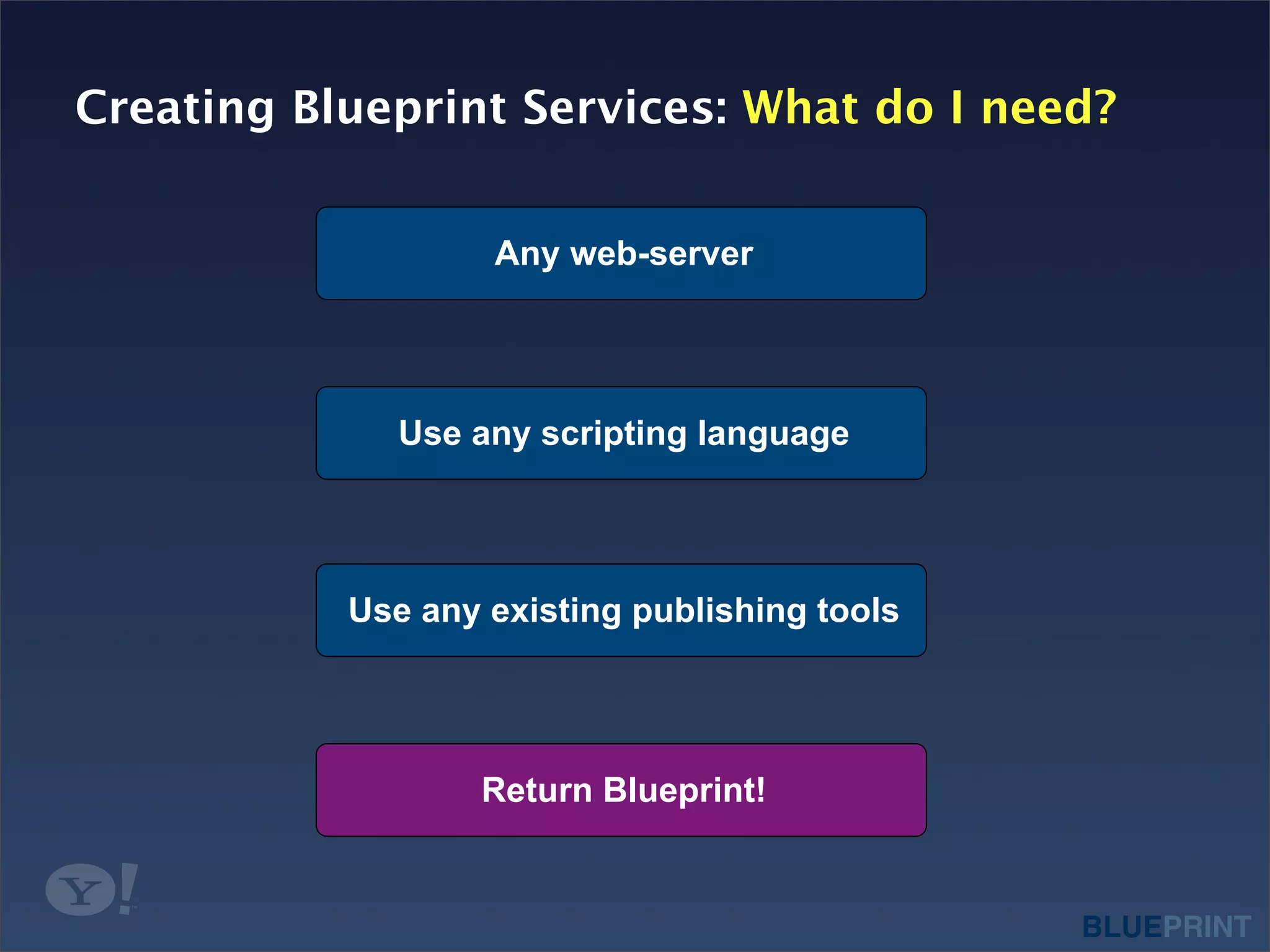 Quick Yahoo! Blueprint Tutorial | PDF
