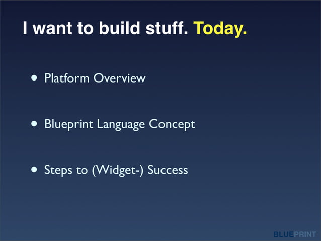 Quick Yahoo! Blueprint Tutorial | PPT