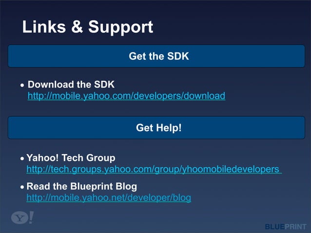 Quick Yahoo! Blueprint Tutorial | PPT