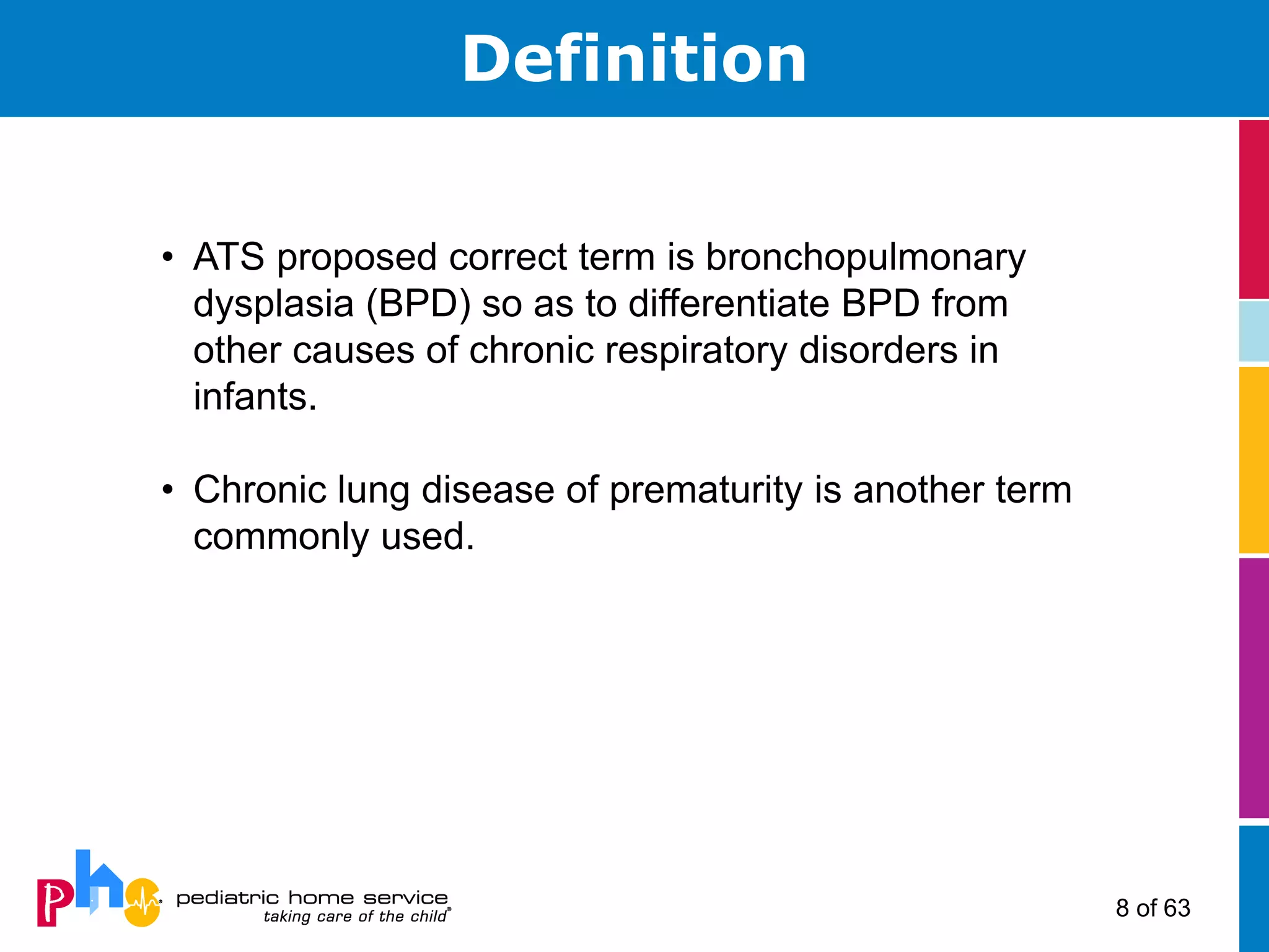 An Overview of Bronchopumonary Displasia (BPD) | PDF