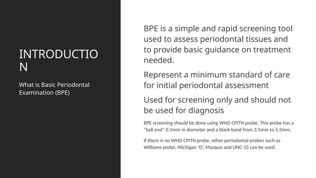 Basic Periodontal Examination classification.pptx