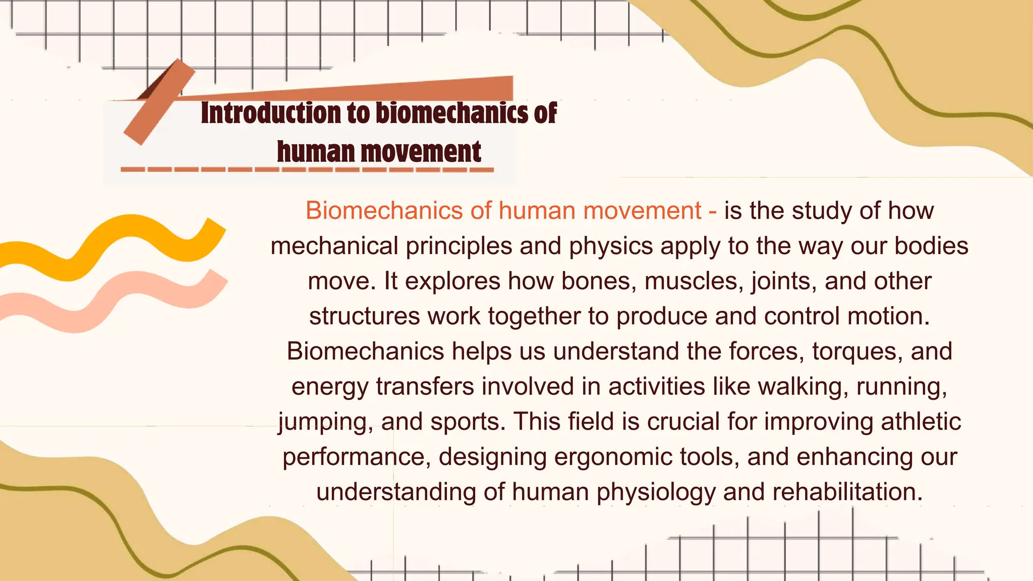 Physical Education biomechanics of human movements in acquiring motor ...