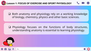 BPED 3 INTRO TO PHYSIOLOGY The introduction of Physiology to physical ...
