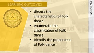 Bachelor of Physical Education - Folk Dance (Wesleyan University of the ...