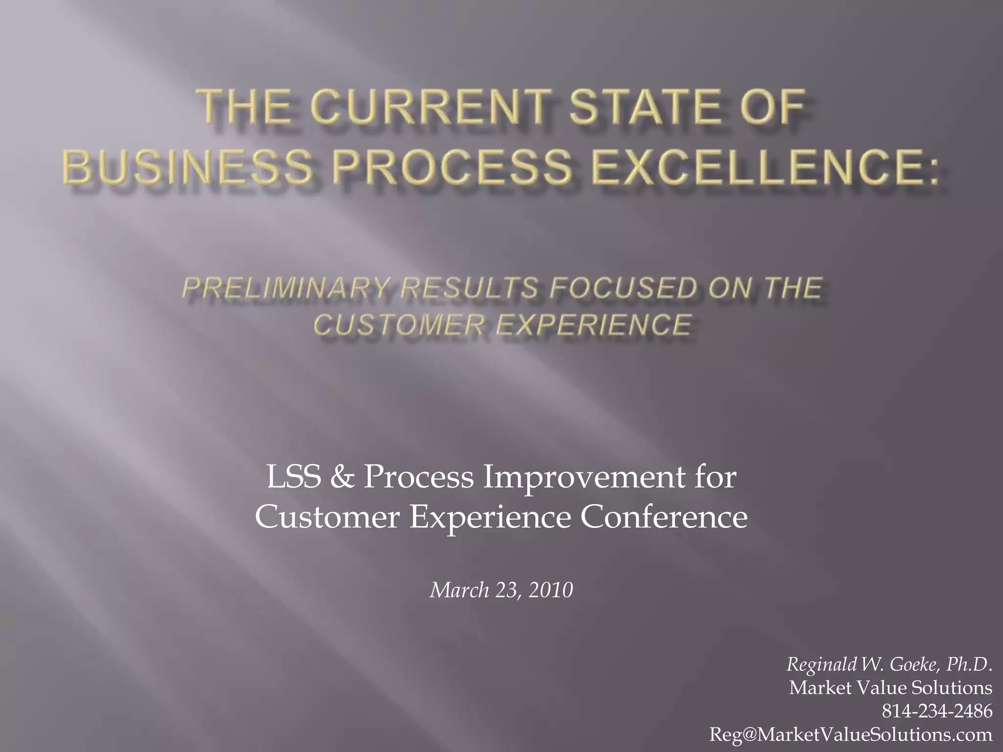 Bpe Survey Presentation | PPSX