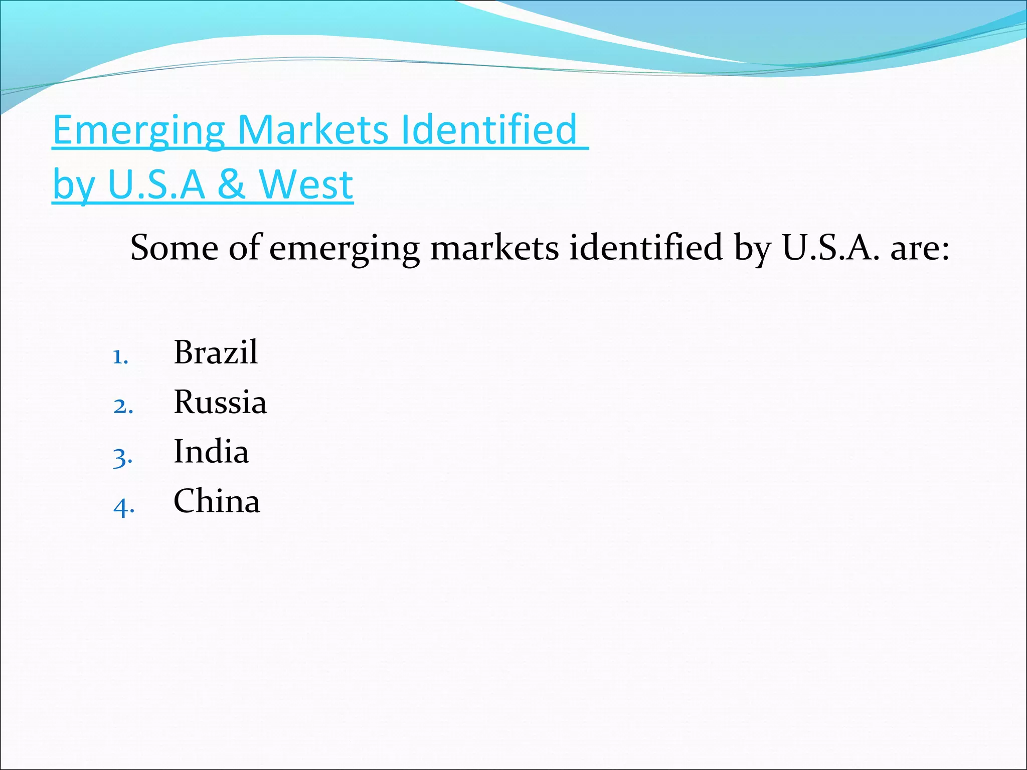 Strategies That Fit Emerging Markets | PPT