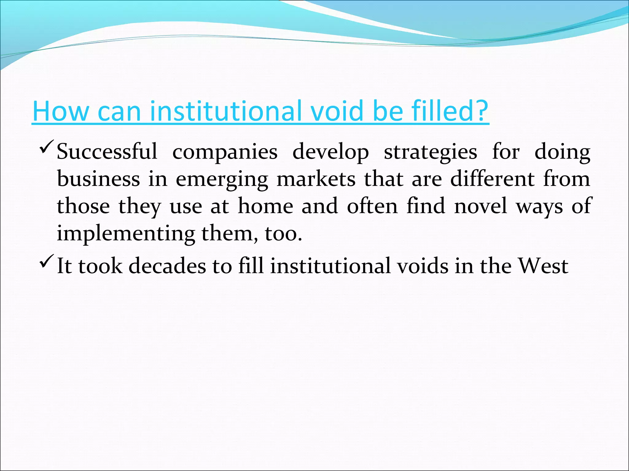 Strategies That Fit Emerging Markets | PPT