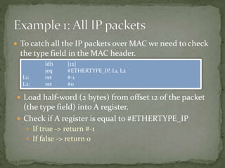 Berkeley Packet Filters | PPTX