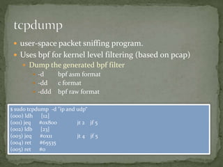 Berkeley Packet Filters | PPTX