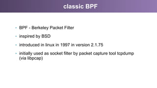 BPF - in-kernel virtual machine | PDF