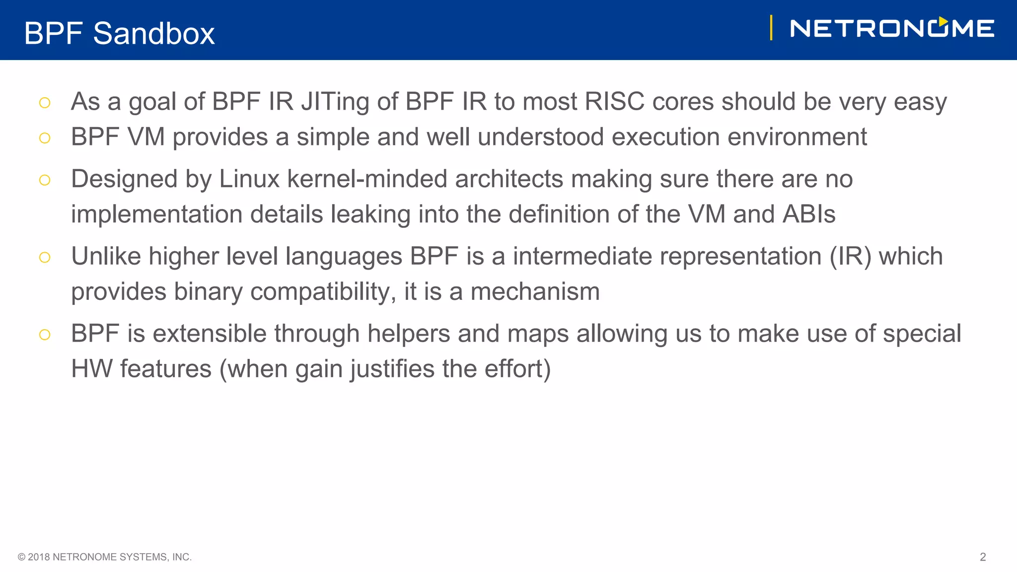 BPF Hardware Offload Deep Dive | PDF